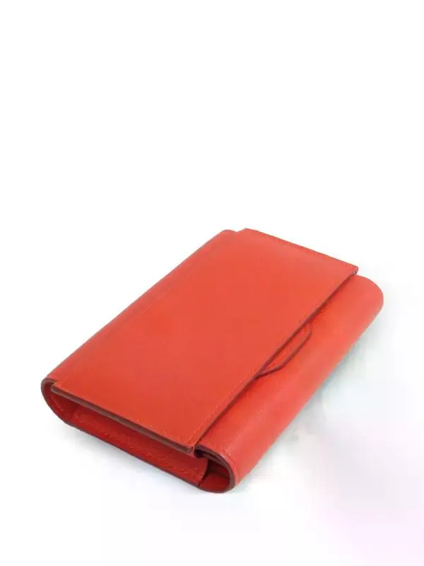Hermès H Passant Compact Wallet - Orange