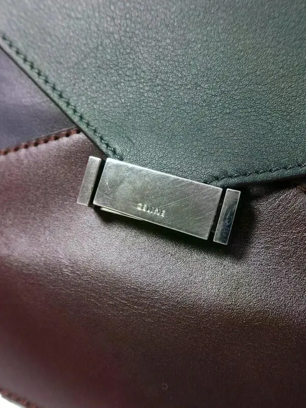Celine Colour-block Design Shoulder Bag