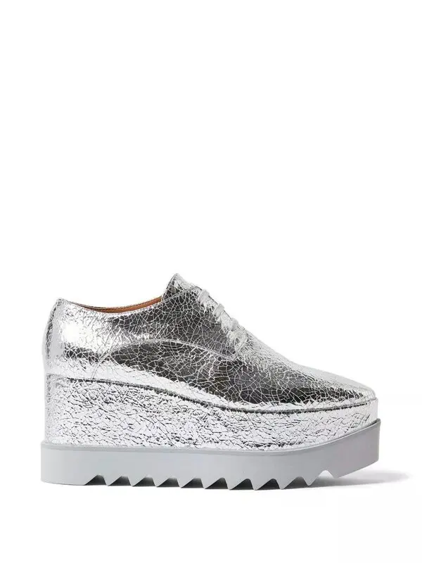 Stella McCartney Elyse Lace-up Derby Shoes - Silver