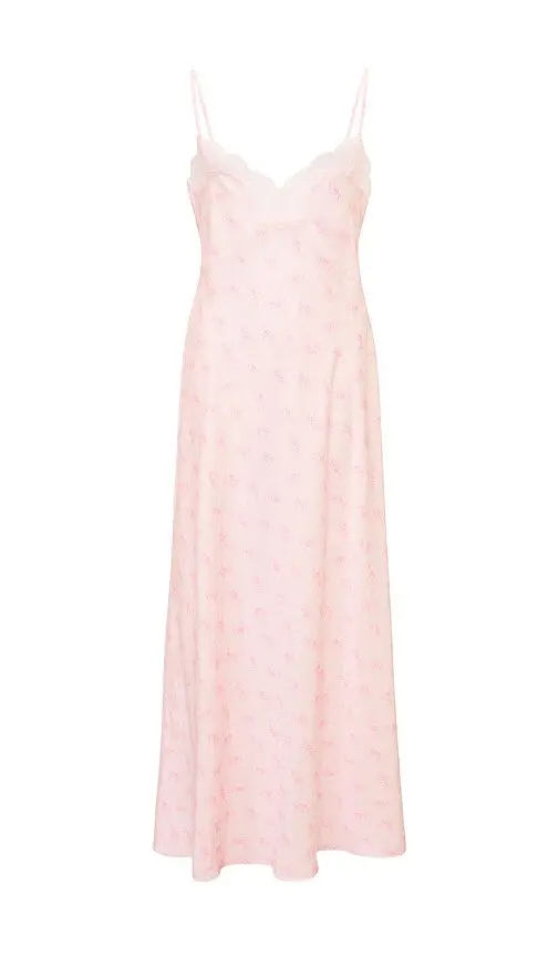 LoveShackFancy Silk Slip Dress