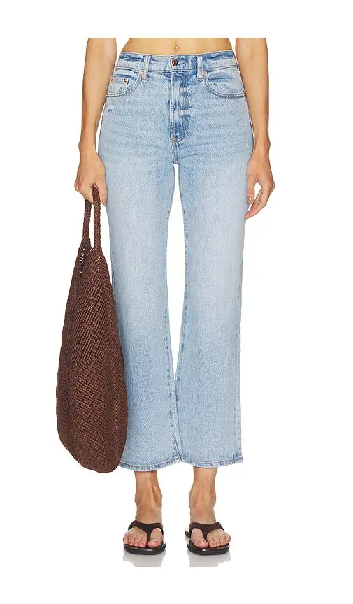 PISTOLA Ally High Rise Vintage Ankle Boot Jeans - Blue