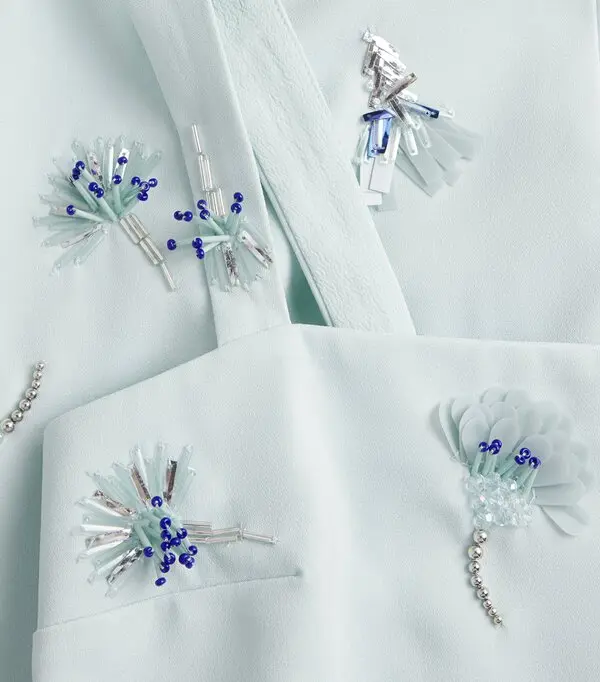 Simkhai Embellished Ella Mini Dress - Blue