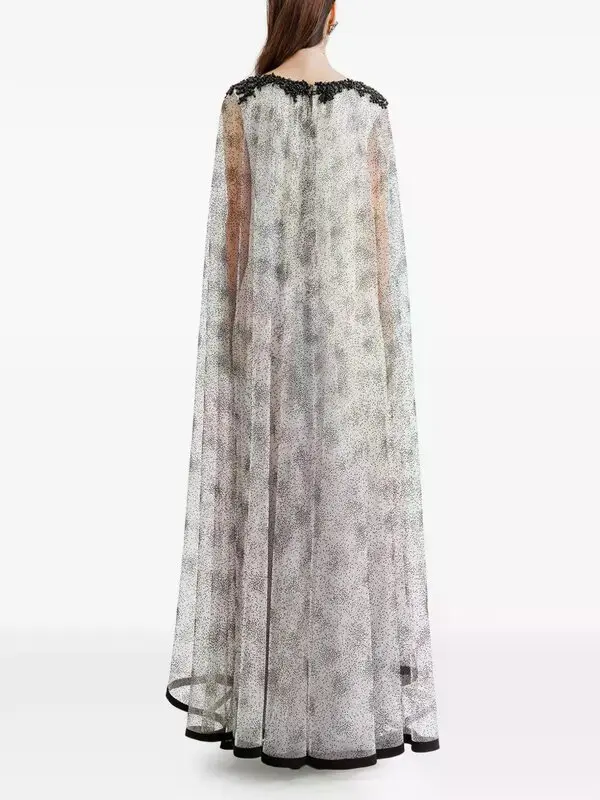 GEMY MAALOUF Floral Appliqué Gown