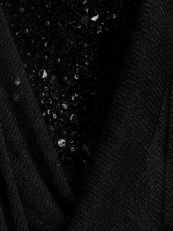 GEMY MAALOUF Sequin Detail V-neck Gown