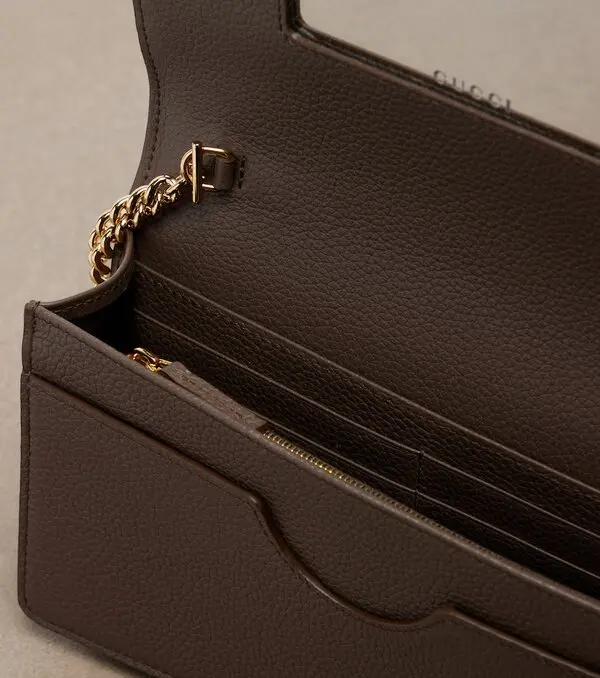 Gucci Gg Marmont Canvas Wallet On Chain