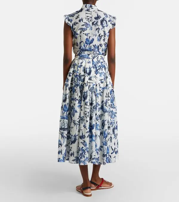 Erdem Floral Jacquard Midi Skirt