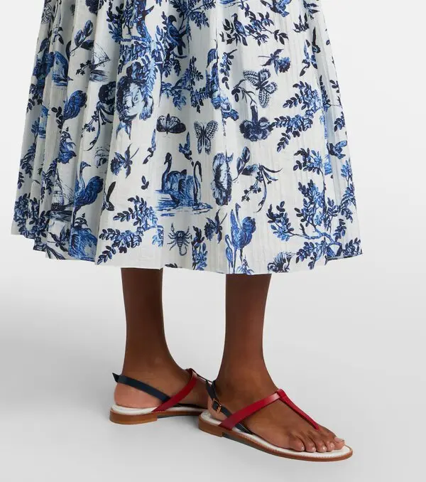 Erdem Floral Jacquard Midi Skirt