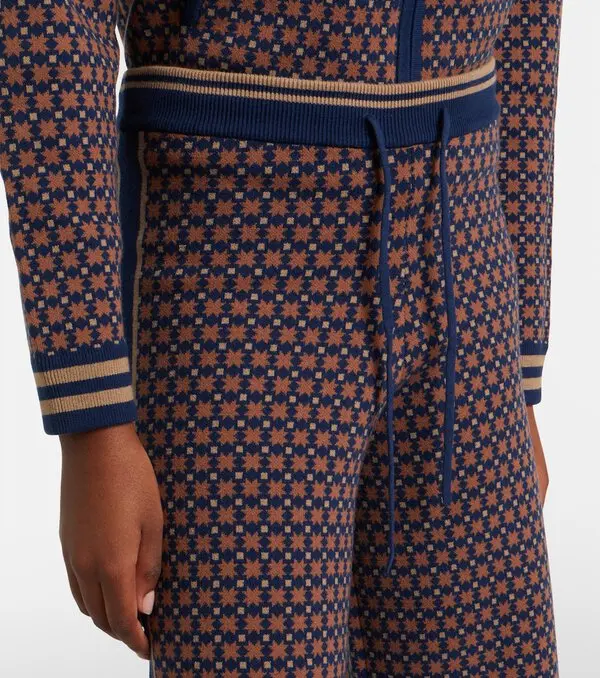 The Upside Lumiere Juniper Geometric Print Cotton-blend Sweatpants