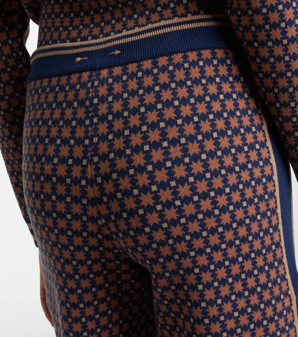 The Upside Lumiere Juniper Geometric Print Cotton-blend Sweatpants