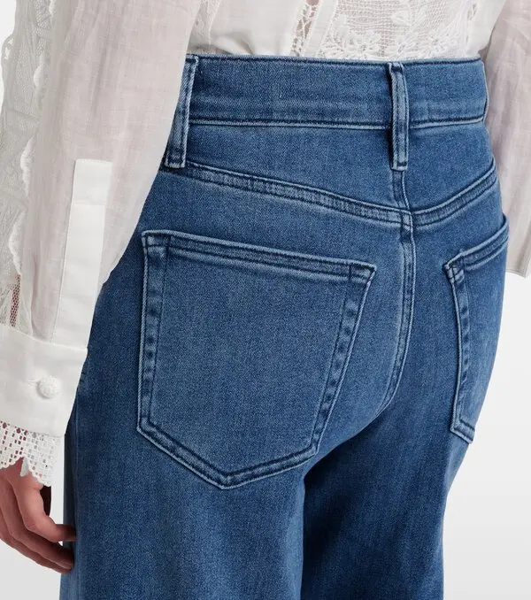 FRAME Le Slim Palazzo Wide-leg Jeans In Aubade