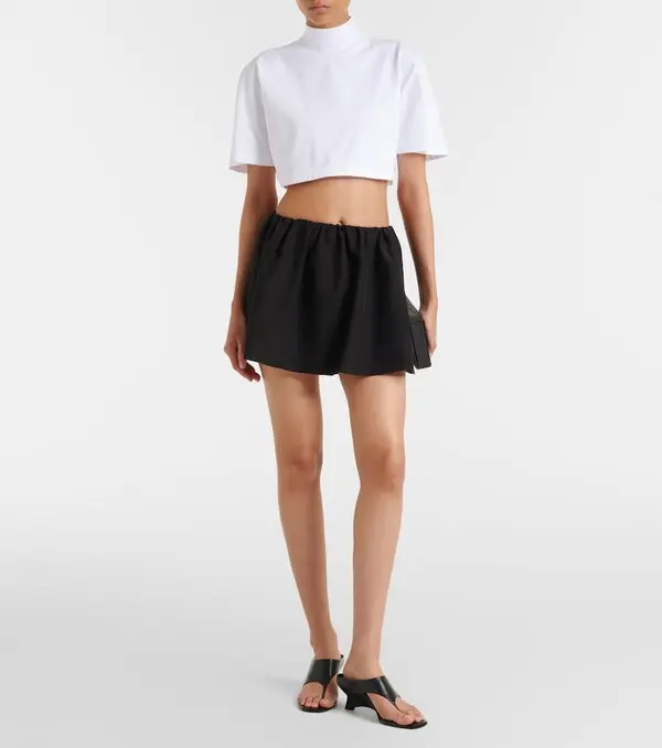 Wardrobe.NYC Gathered Miniskirt