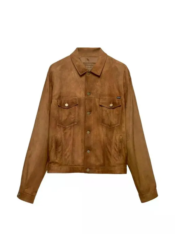 Prada Suede Jacket With Aged Finish