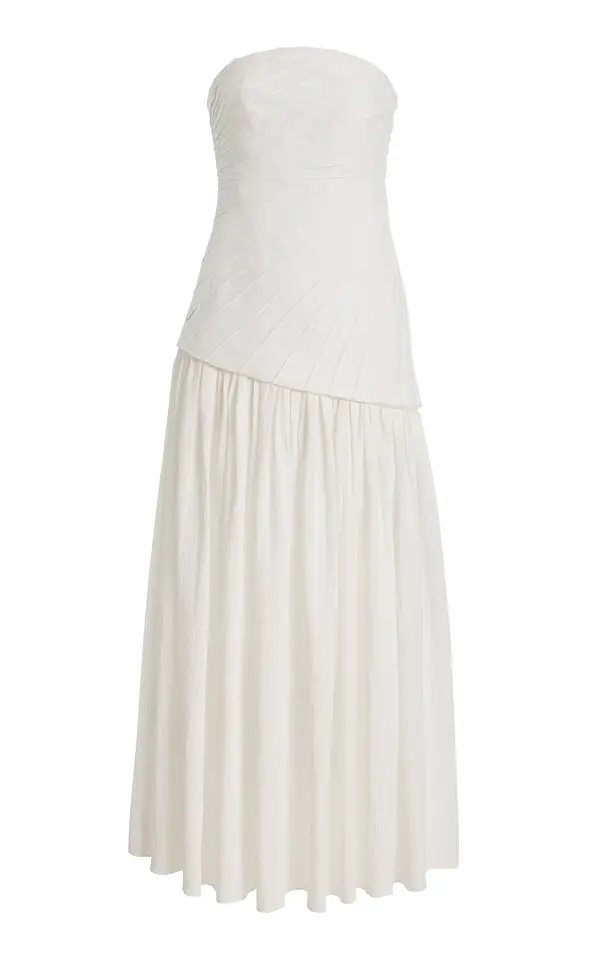 Significant Other Blyth Pleated Cotton Maxi Dress