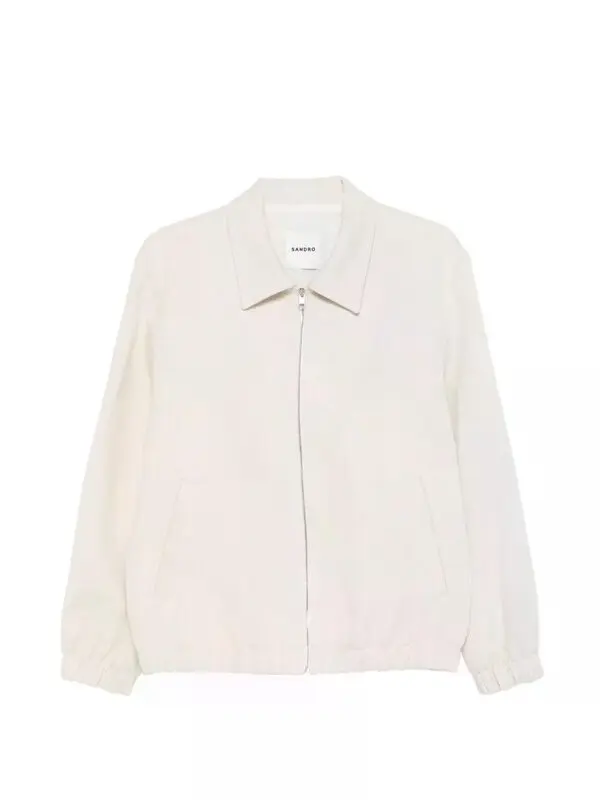 Sandro Zip-up Wing-collar Jacket