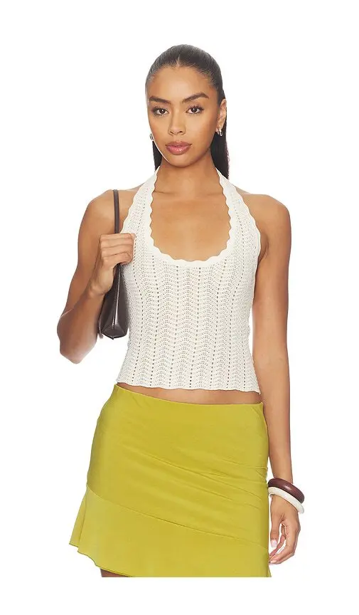 Tularosa Ellana Pointelle Halter Top