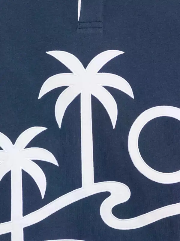 BLUE SKY INN Palm-embroidered Polo Shirt