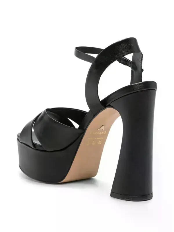 ANDREA CARRANO Crossover-strap Platform Sandals