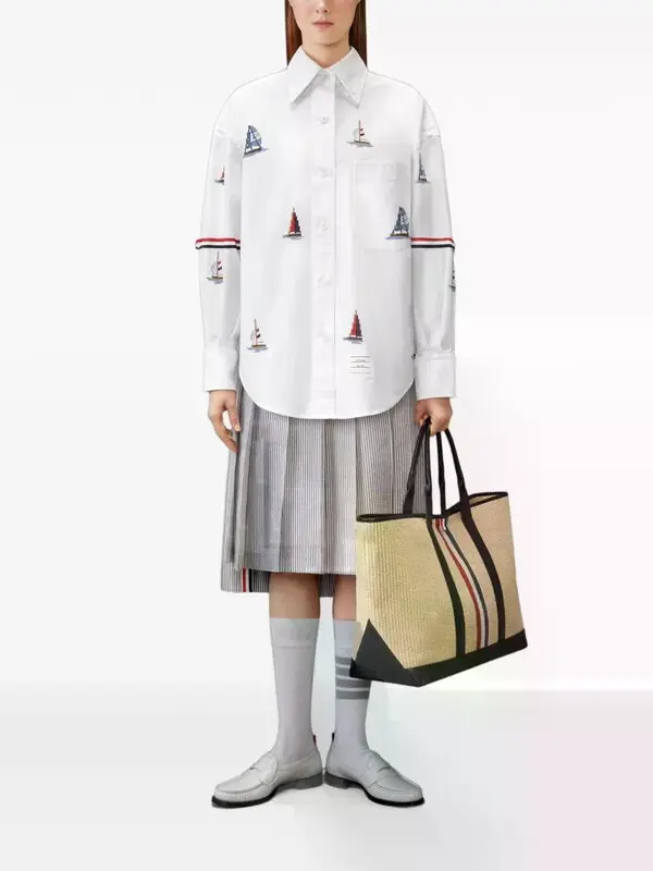 Thom Browne Sailboat Embroidery Shirt