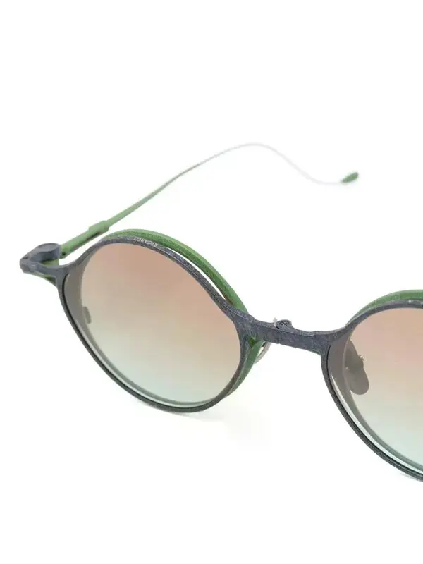 RIGARDS Round Frame Clip-on Glasses - Green