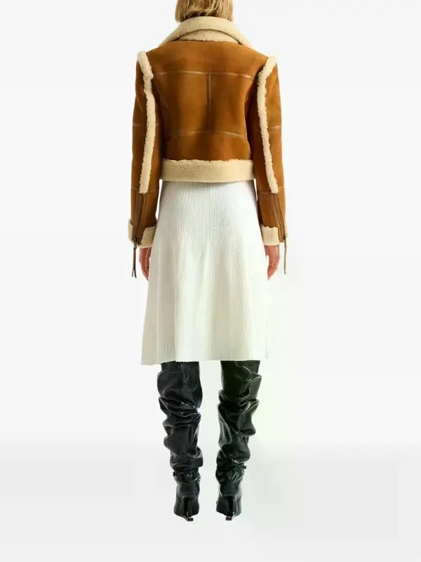 Balmain Shearling Biker Jacket