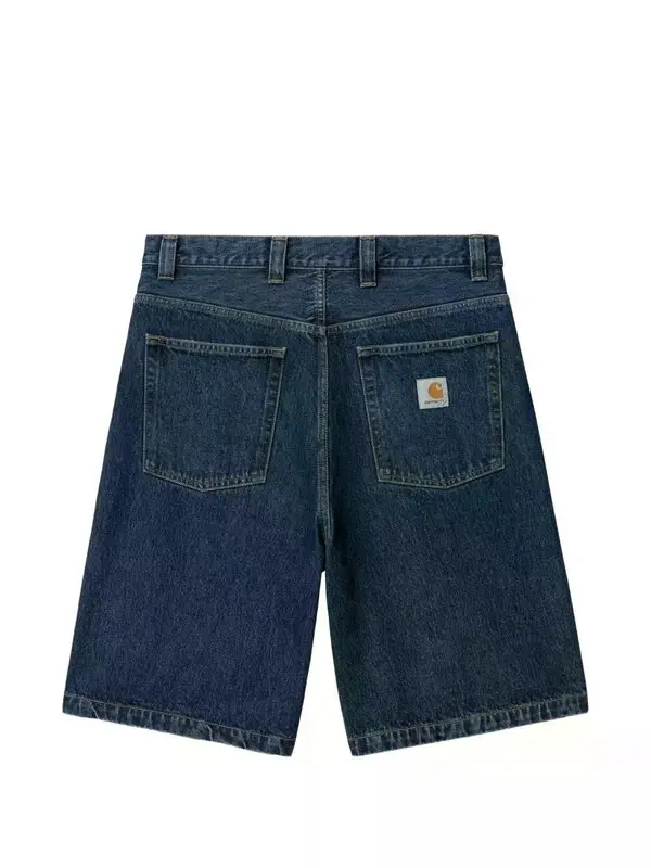 Carhartt Work In Progress Brandon Logo-patch Denim Shorts