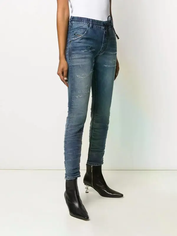 DIESEL® Krailey Boyfriend Jogg Jeans With Distressed Details