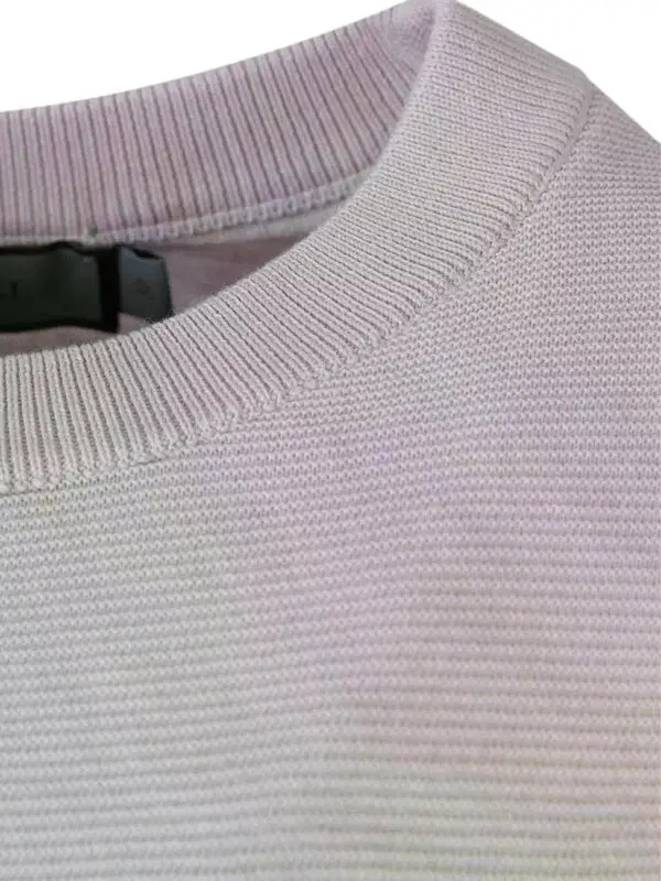 Canali Ribbed Knit Short Sleeve T-shirt