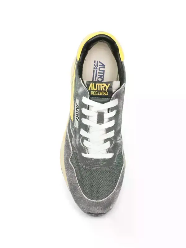 AUTRY Reelwind Panelled Suede Sneakers - Grey