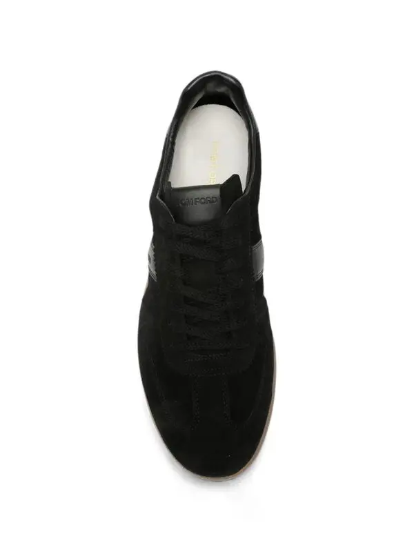 TOM FORD Suede Trimmed Sneakers - Black