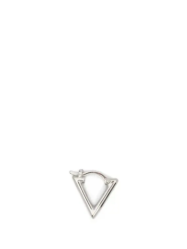 LAG WORLD Mini Lil Triangle Hoop Earring - Silver