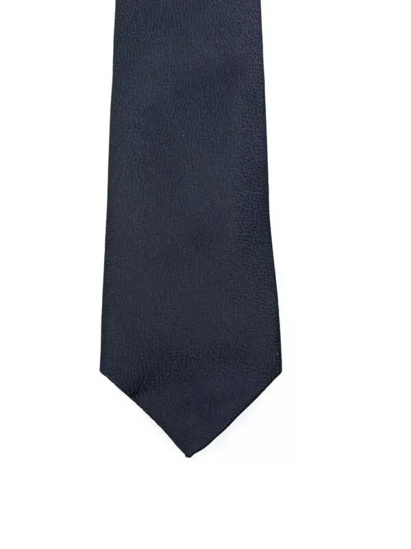 Canali Textured Finish Neck Tie - Blue