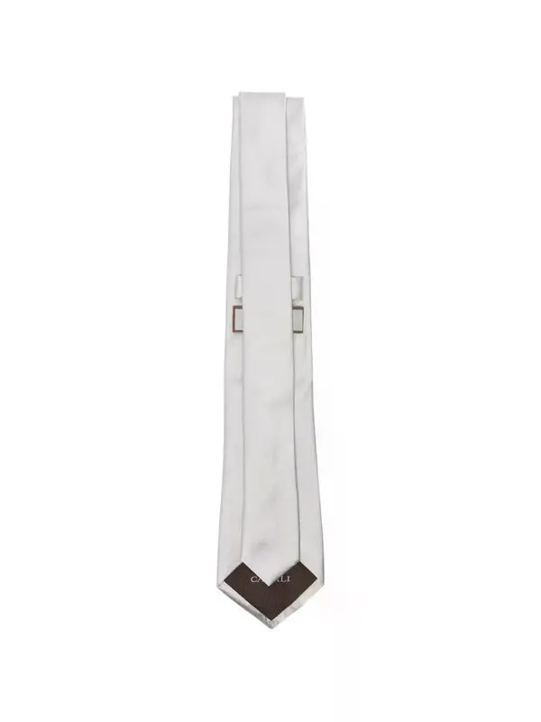 Canali Satin Finish Neck Tie - Grey