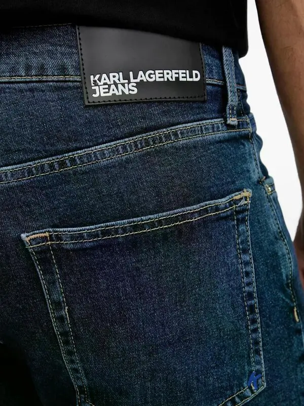 Karl Lagerfeld Logo-patch Denim - Blue
