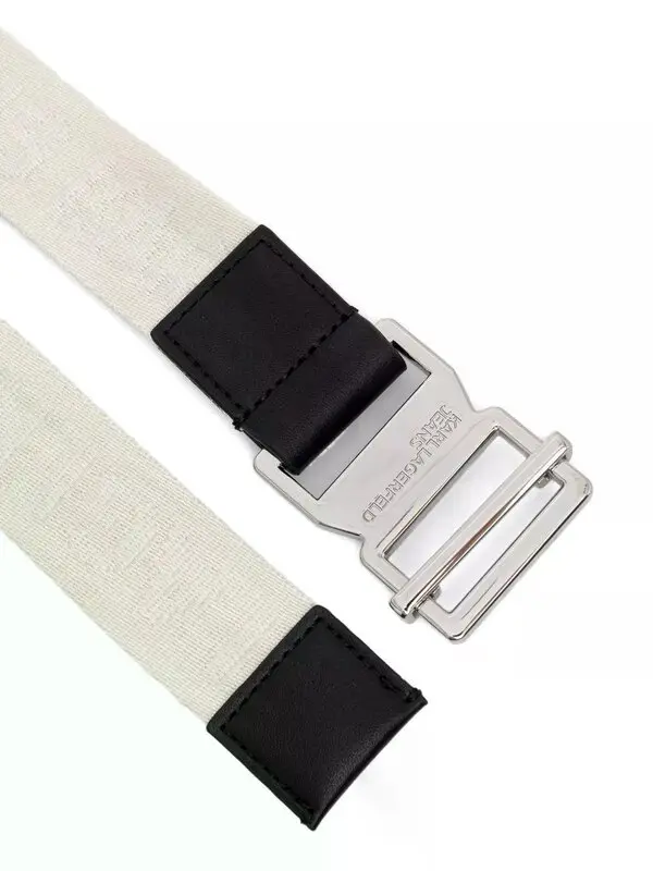 Karl Lagerfeld Logo-jacquard Webbed Belt