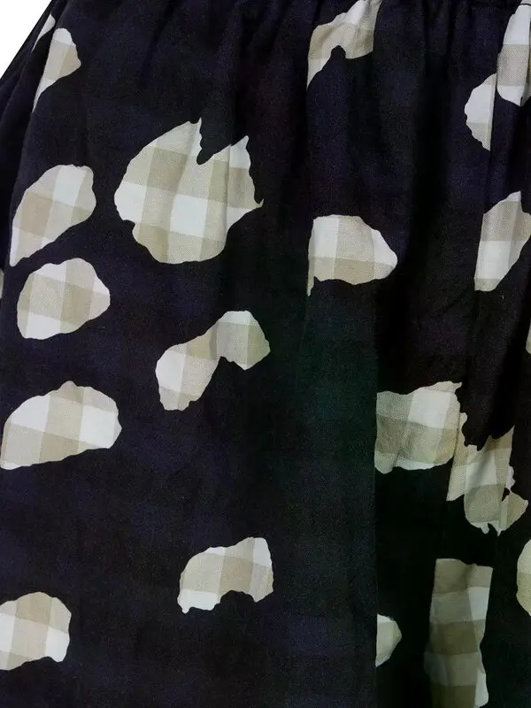 DANIELA GREGIS Abstract Print Wide Leg Trousers