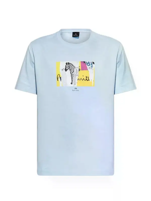 Paul Smith Zebra-print T-shirt - Blue