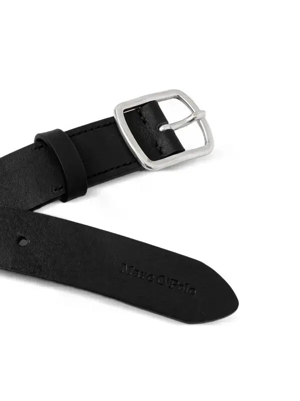 Marc O'polo Leather Belt With Debossed Logo