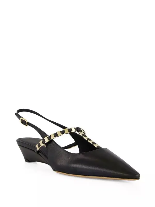 FERRAGAMO Ardea Chain-link Slingback Pumps