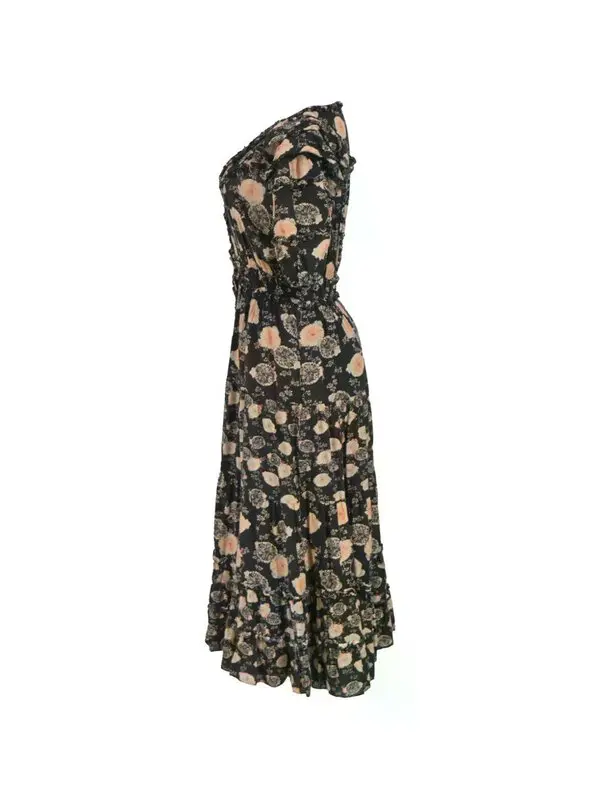 Ulla Johnson Ruffle-detail Floral Print Midi Dress