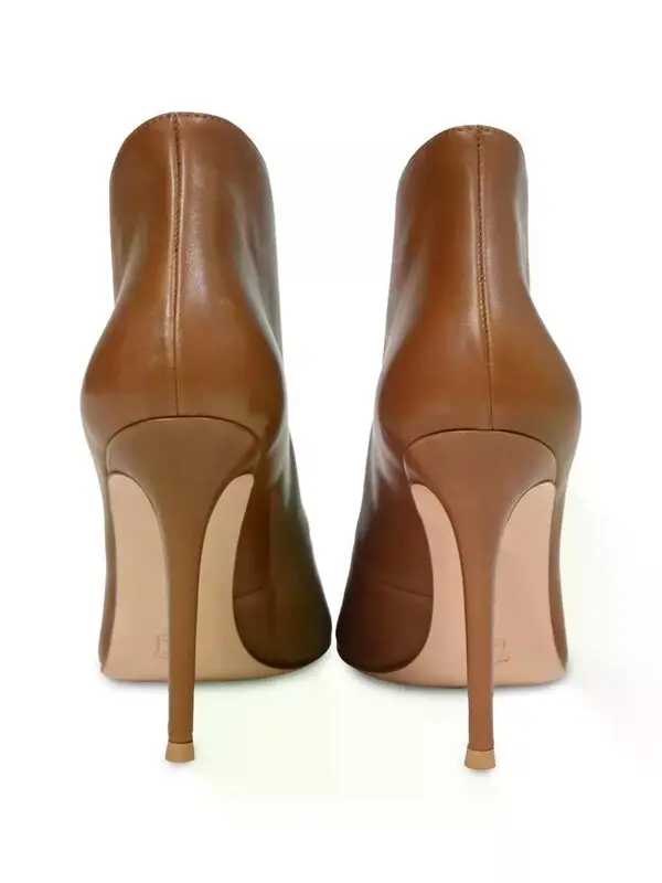GIANVITO ROSSI Vamp Peep-toe Ankle Boots - Brown