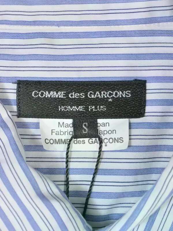 Comme Des Garçons Homme Plus Striped Fringed Shirt