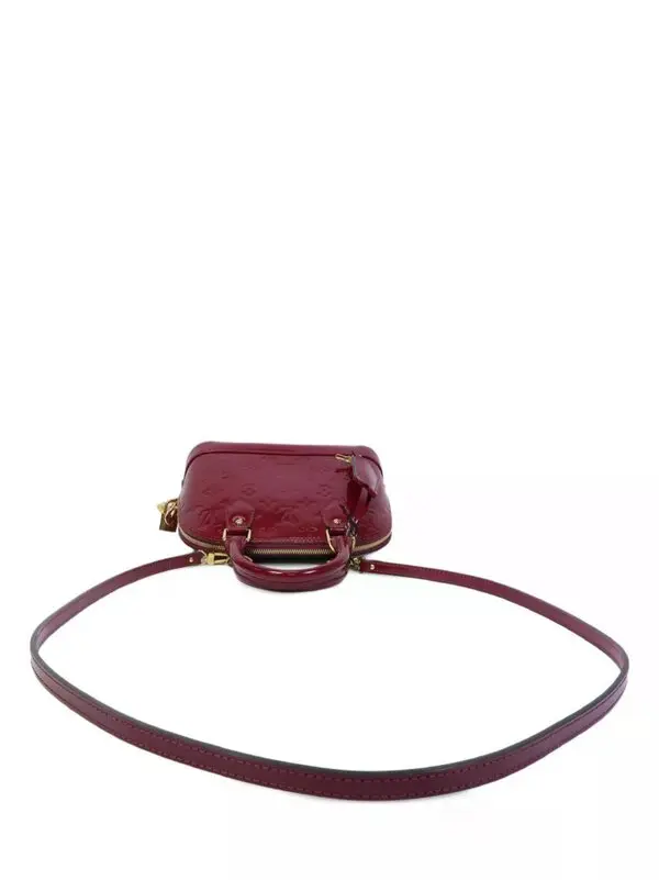 LOUIS VUITTON Alma Monogram Vernis Tote Bag - Red