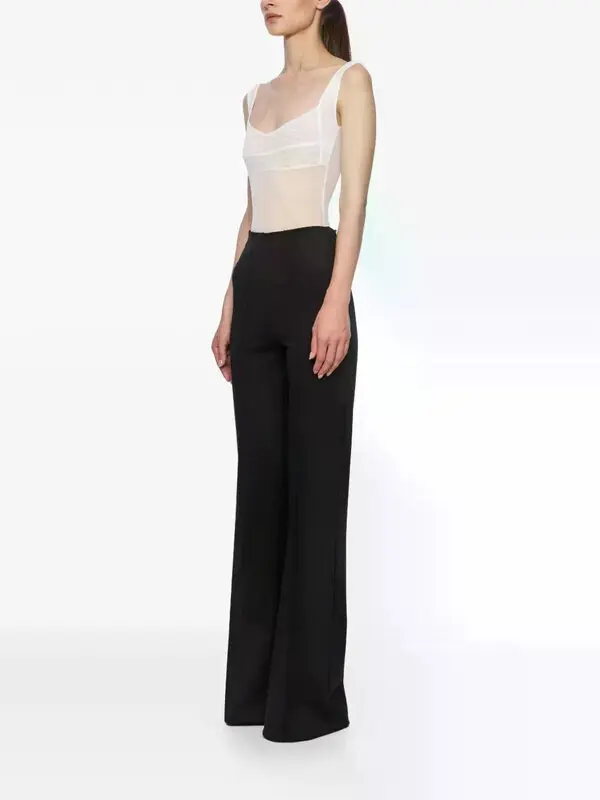 ATU BODY COUTURE Sleeveless Sheer Bodysuit - White