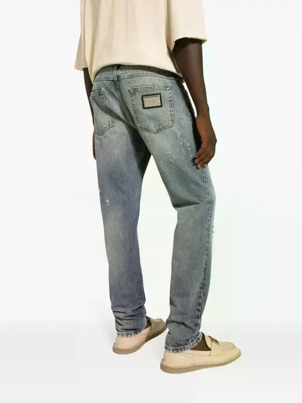 Dolce & Gabbana Straight-leg Cotton Jeans