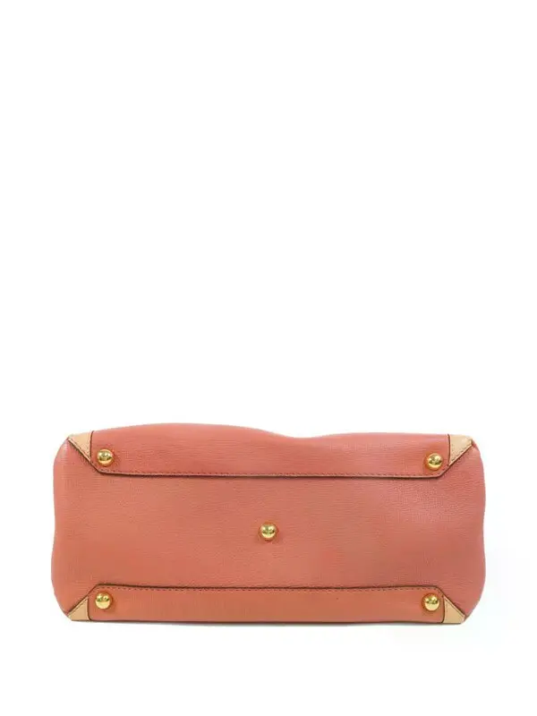 Burberry Leather Banner Tote Bag