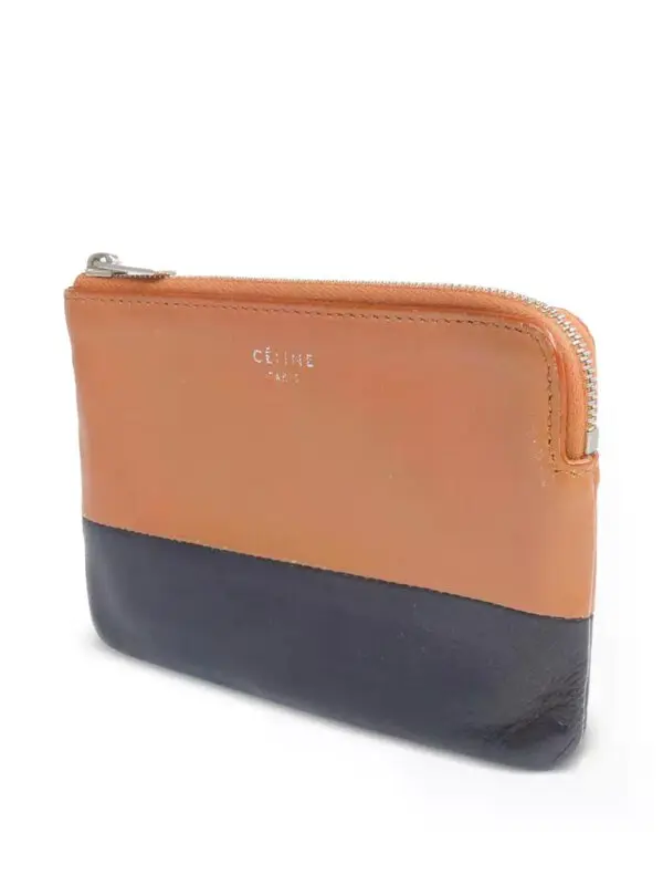 Celine Two-tone Leather Coin Case