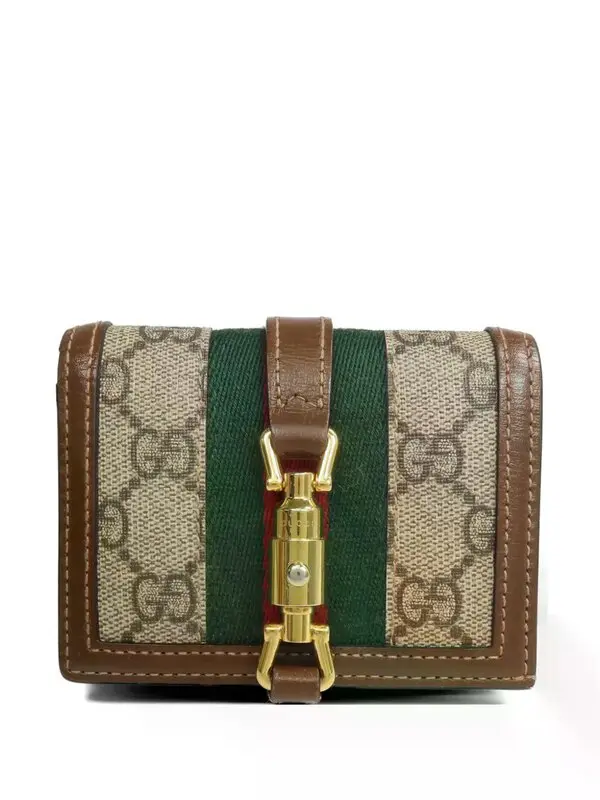 Gucci Jackie 1961 Gg Supreme Wallet - Neutrals