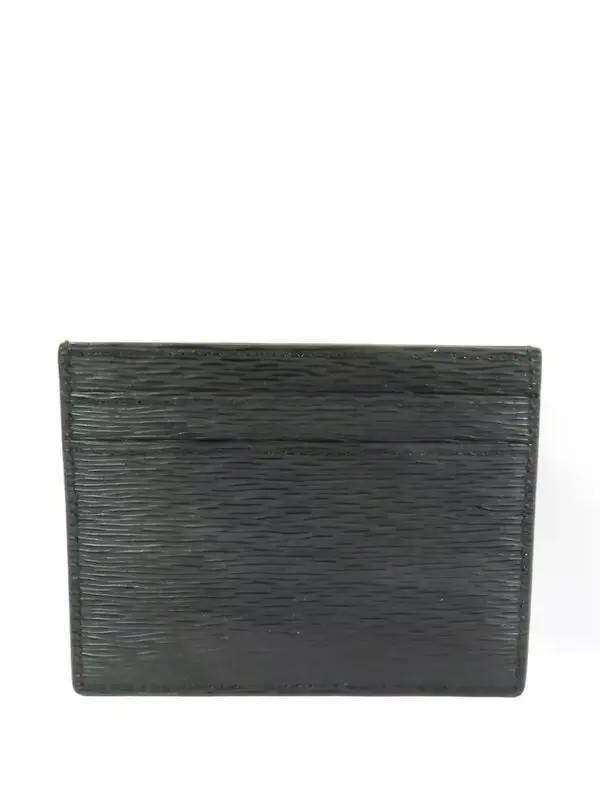 Saint Laurent Logo-detail Card Case - Black