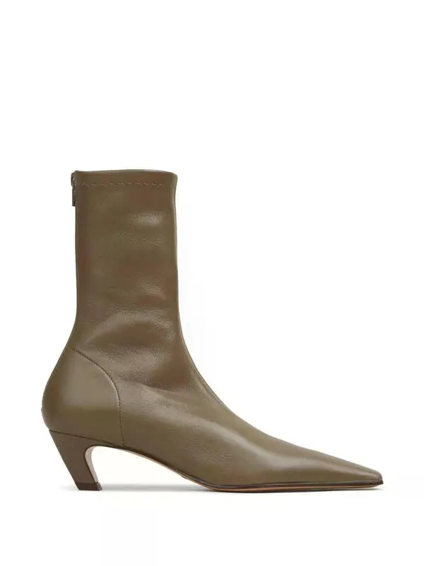 Khaite Arizona Square-toe Ankle Boots