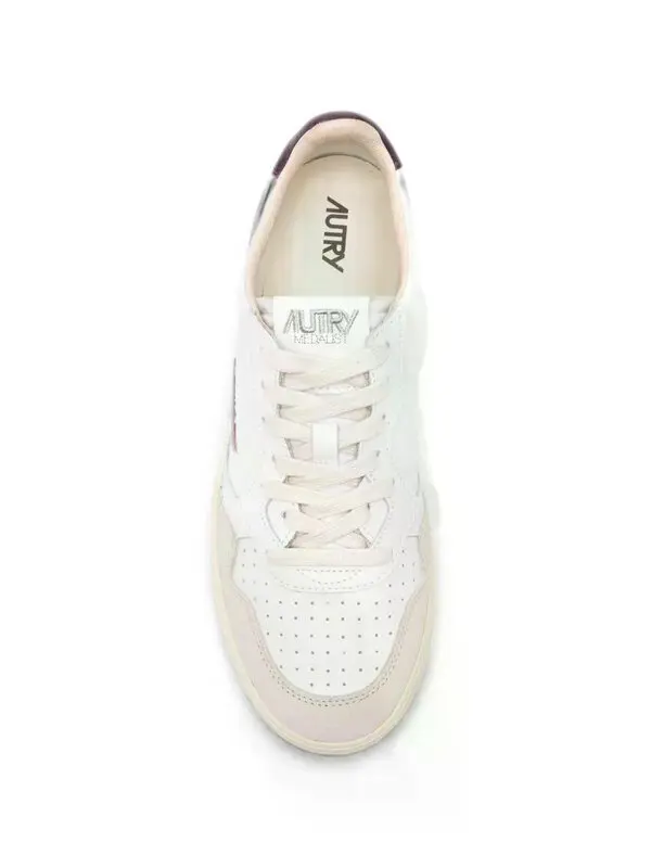AUTRY Medalist Panelled Leather Sneakers - White